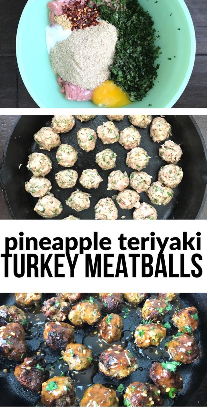 Pineapple Teriyaki Turkey Meatballs - The Whole Cook