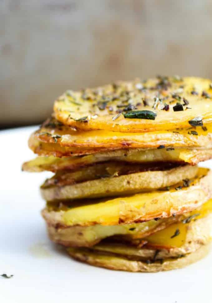 Baked Herb Potato Rounds - The Whole Cook