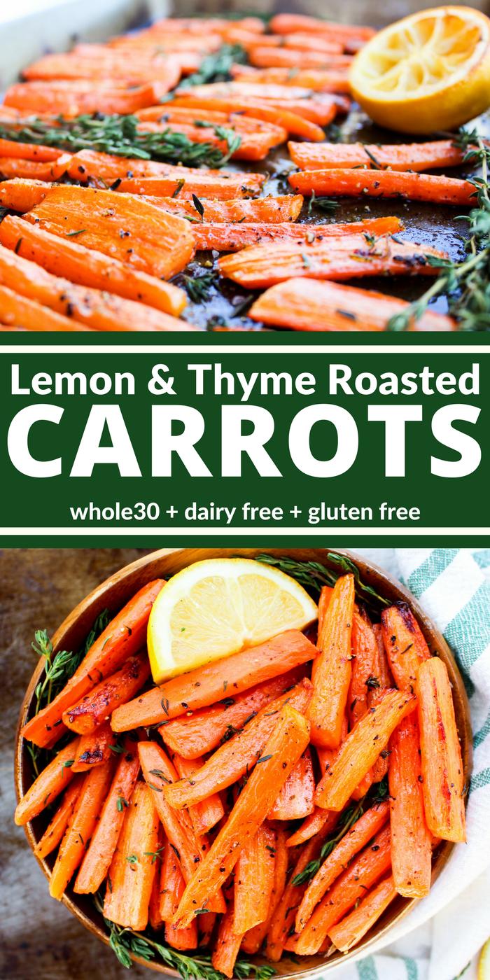 Lemon & Thyme Roasted Carrots - The Whole Cook
