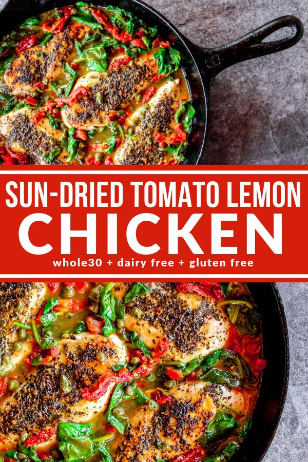 Sun-Dried Tomato Lemon Chicken - The Whole Cook