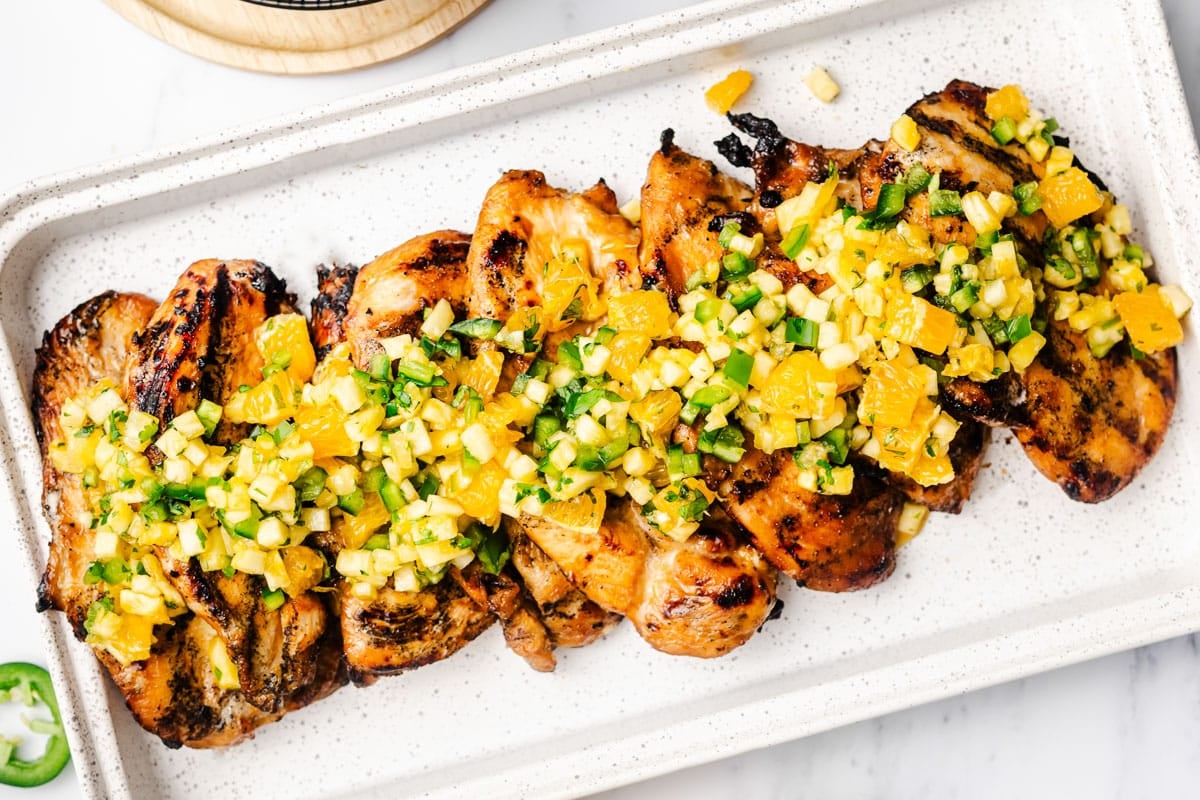 Tropical Salsa Grilled Chicken - The Whole Cook