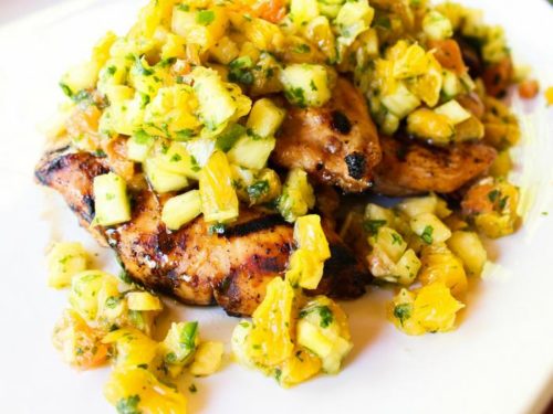 Tropical Salsa Grilled Chicken - The Whole Cook