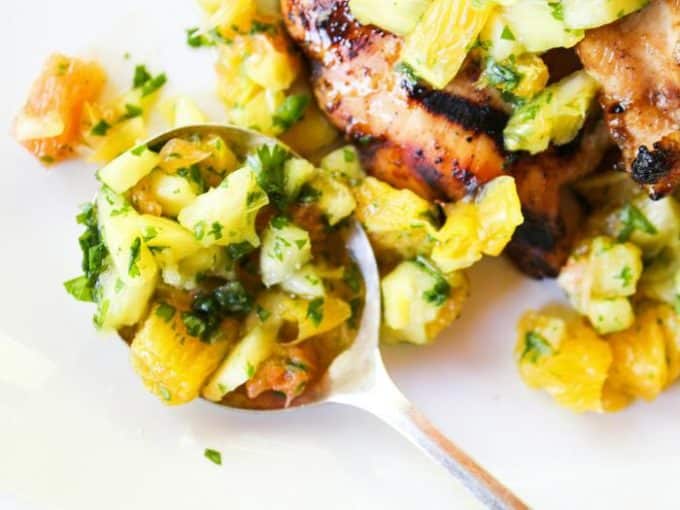 Tropical Salsa Grilled Chicken - The Whole Cook