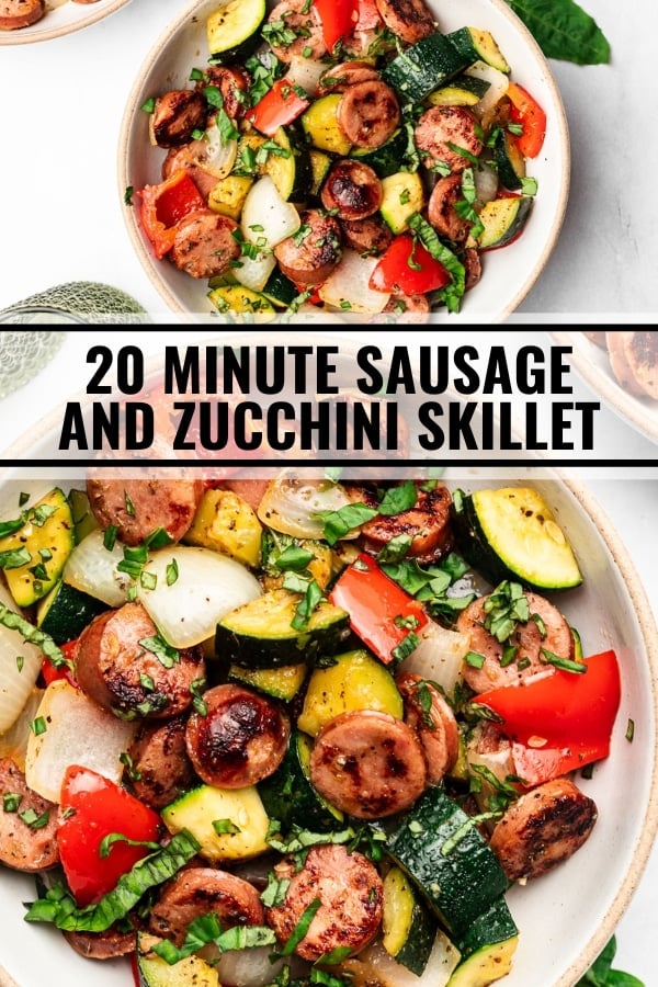 20 Minute Sausage and Zucchini Skillet - The Whole Cook