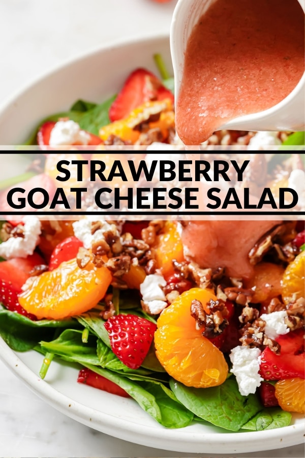 Strawberry Goat Cheese Spinach Salad - The Whole Cook