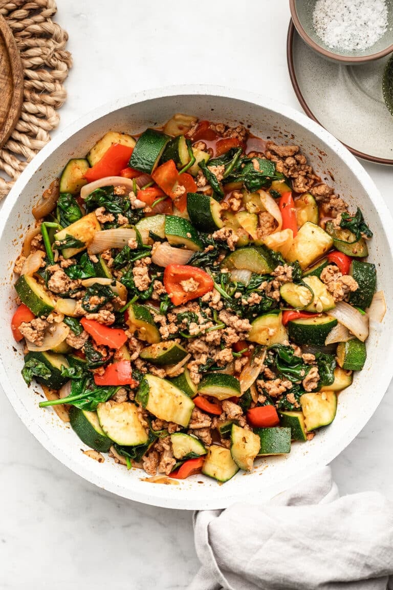 Easy Ground Turkey and Zucchini Skillet - The Whole Cook