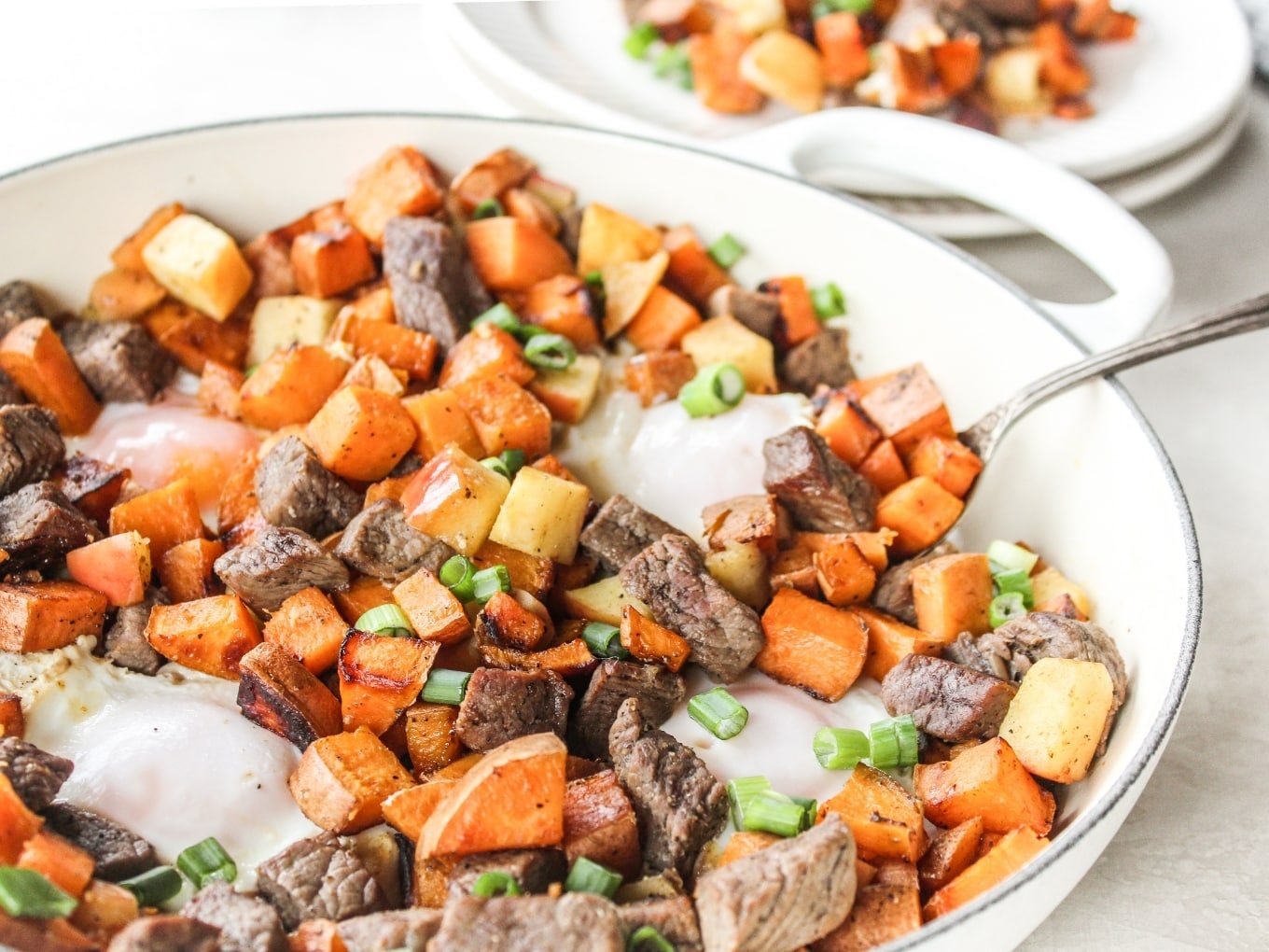 Steak & Sweet Potato Breakfast Hash - The Whole Cook