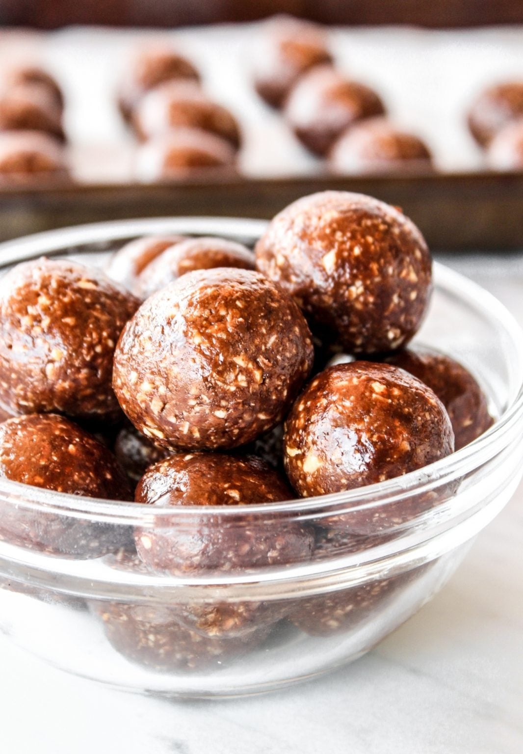 No Bake Chocolate Cashew Cookie Balls - The Whole Cook