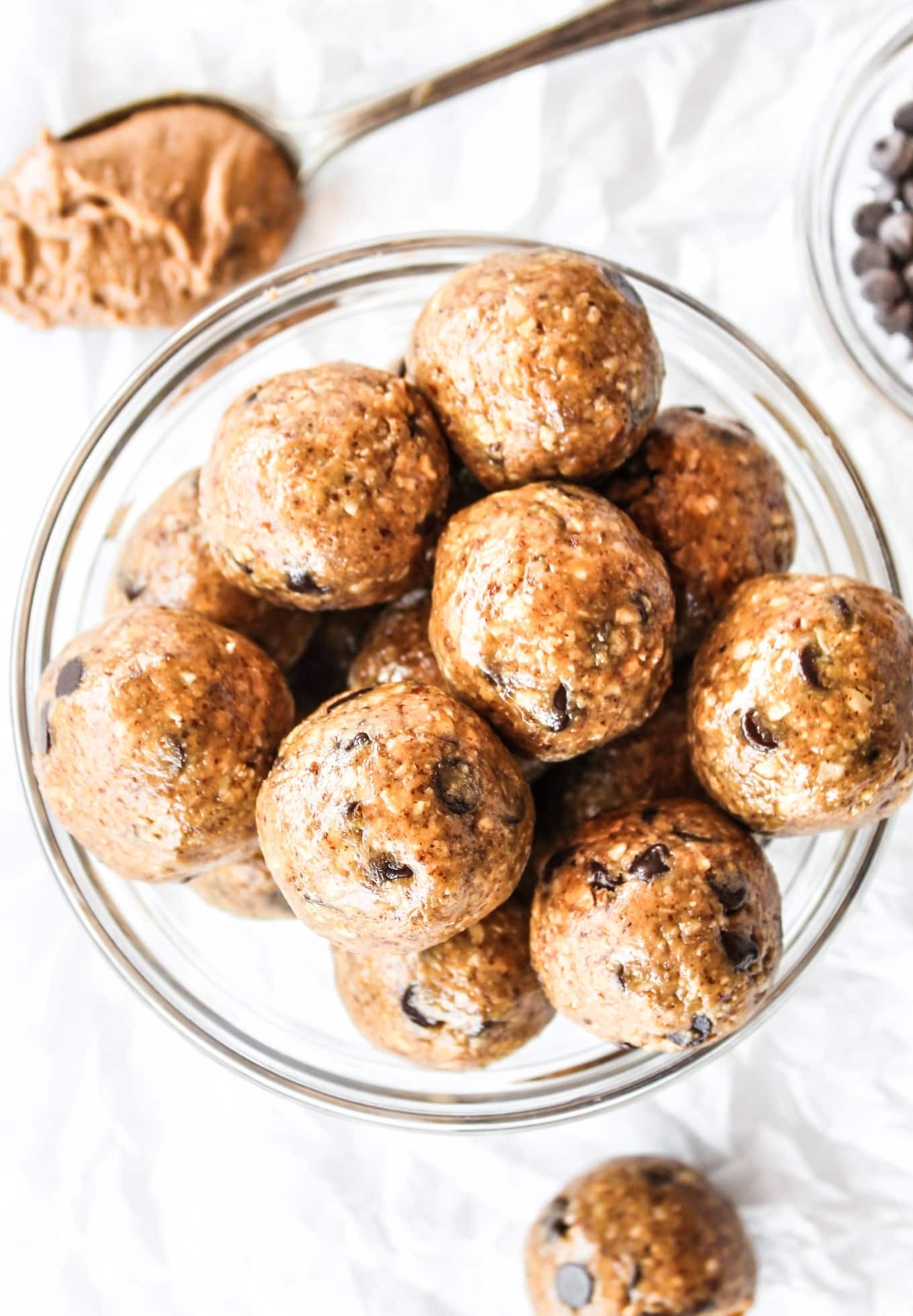 No Bake Chocolate Chip Cookie Balls - The Whole Cook