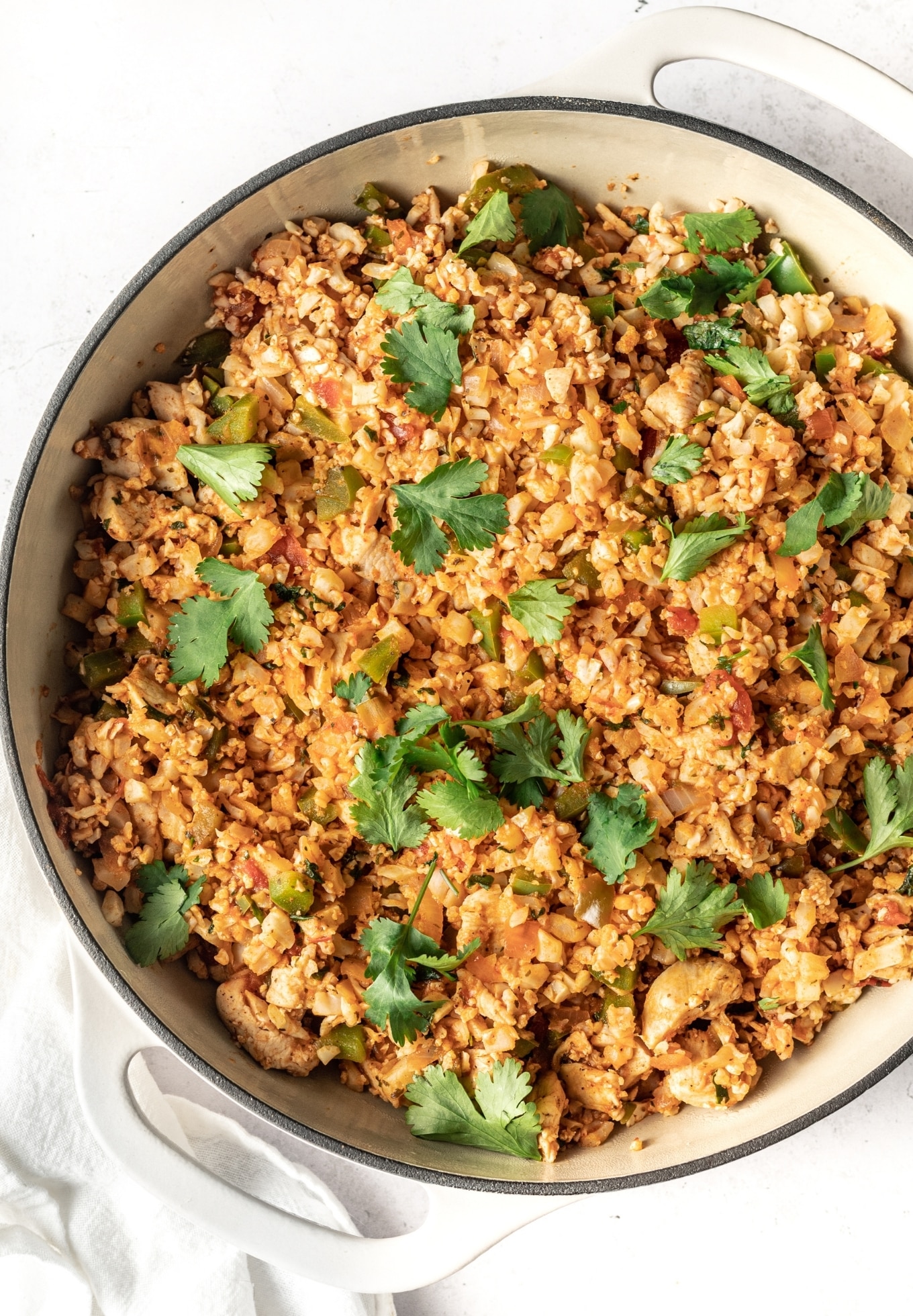Mexican Chicken Fried Cauliflower Rice - The Whole Cook