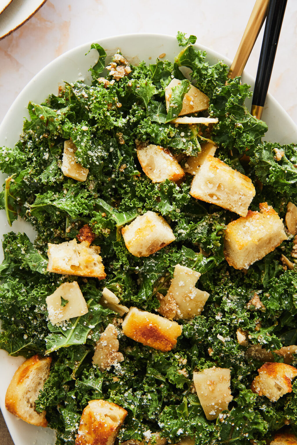 Parmesan Kale Salad - The Whole Cook