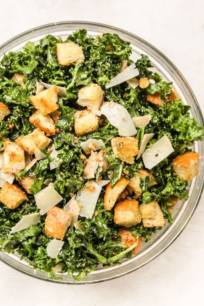 Parmesan Kale Salad - The Whole Cook