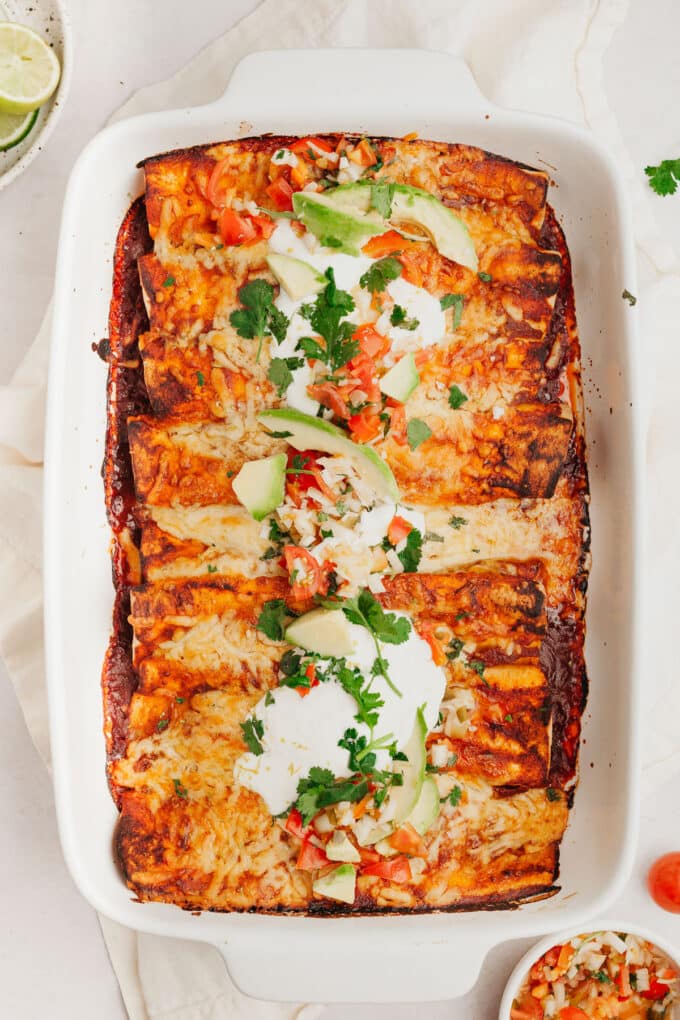 Easy Chicken Enchiladas - The Whole Cook