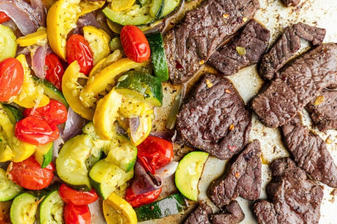 Steak with Roasted Veggies - The Whole Cook