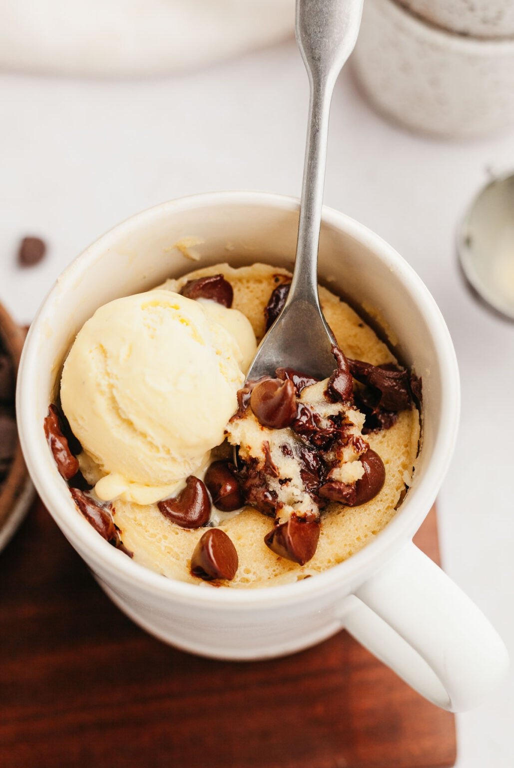 Gluten Free Chocolate Chip Mug Cake - The Whole Cook