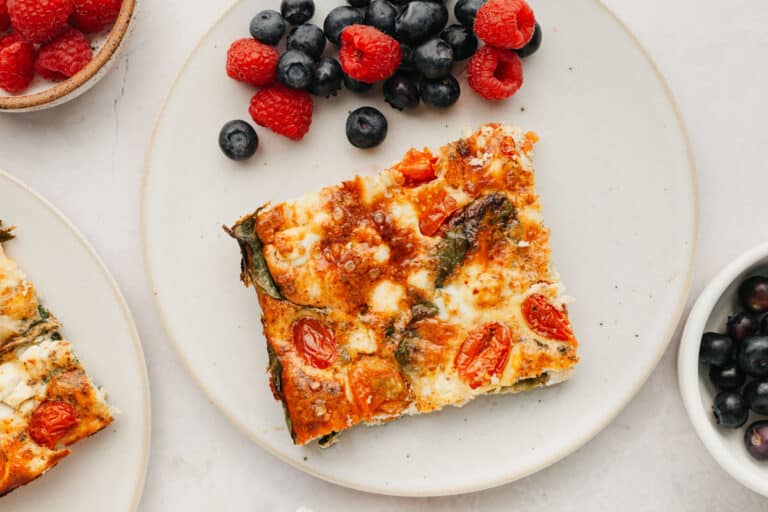 Low Carb Feta Breakfast Casserole - The Whole Cook