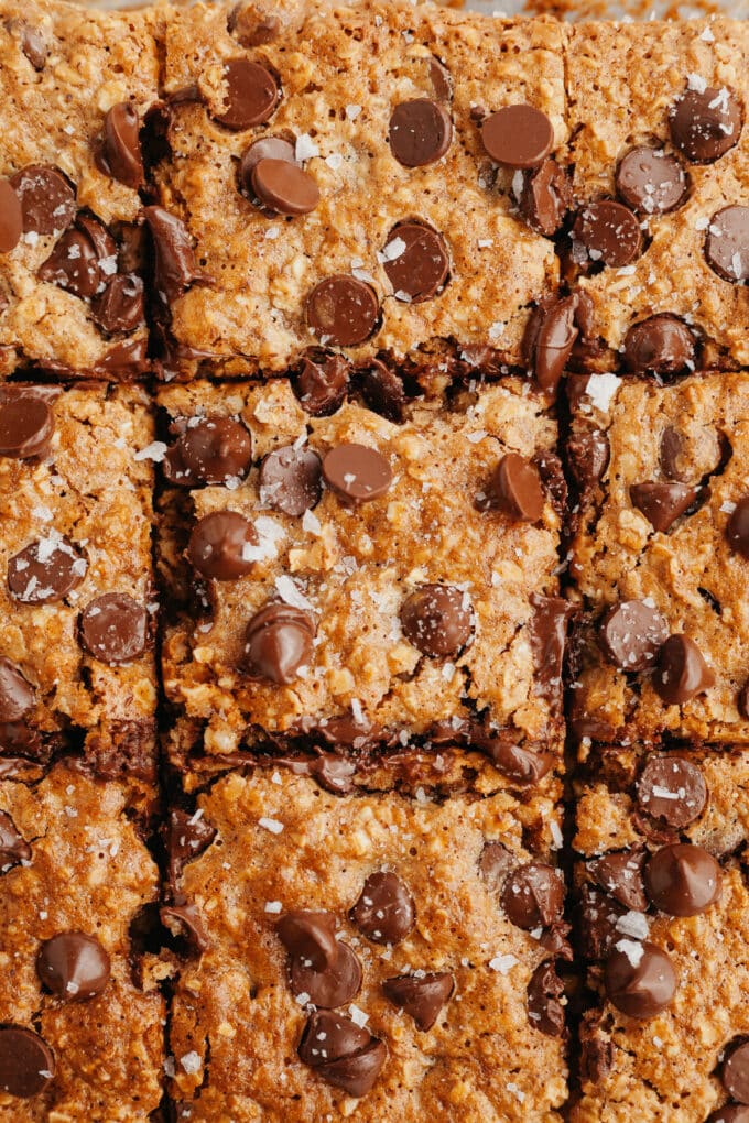 Healthy Chocolate Chip Oatmeal Bars - The Whole Cook