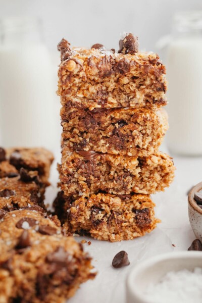 Healthy Chocolate Chip Oatmeal Bars - The Whole Cook