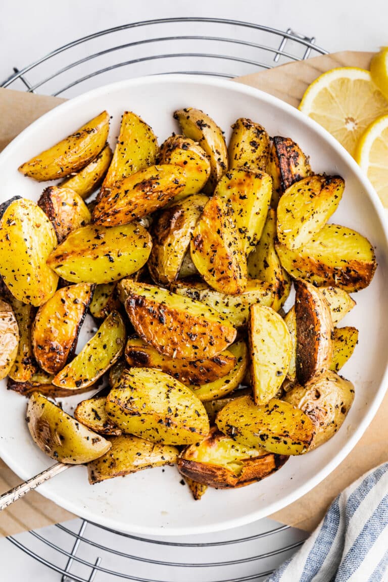 Crispy Lemon Roasted Potatoes - The Whole Cook