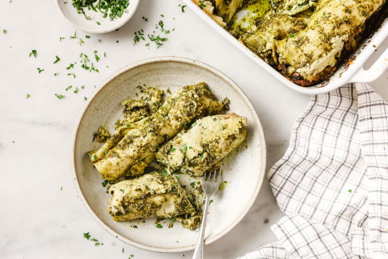 Easy Salsa Verde Chicken Enchiladas - The Whole Cook