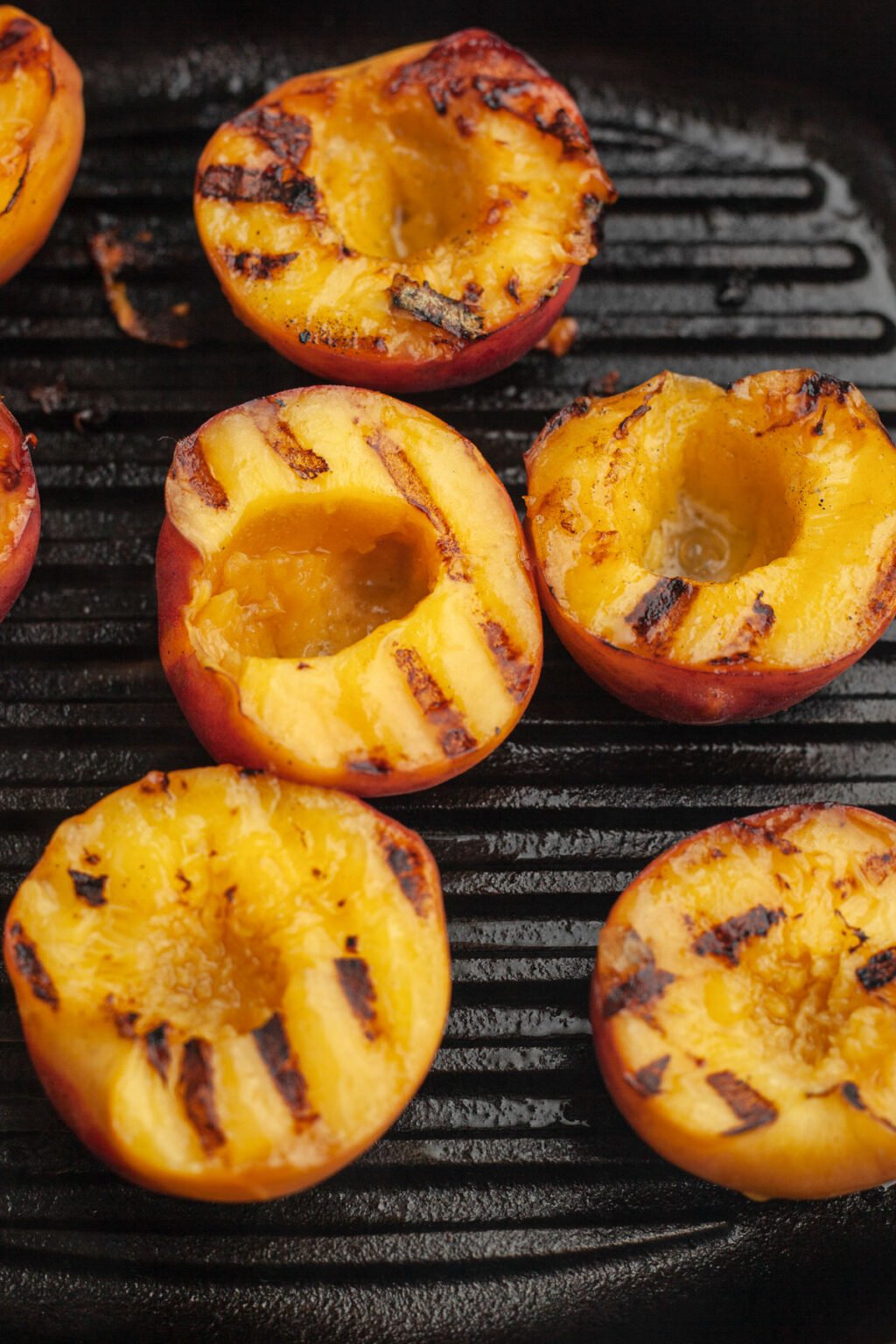 Grilled Peaches with Vanilla Ice Cream - The Whole Cook