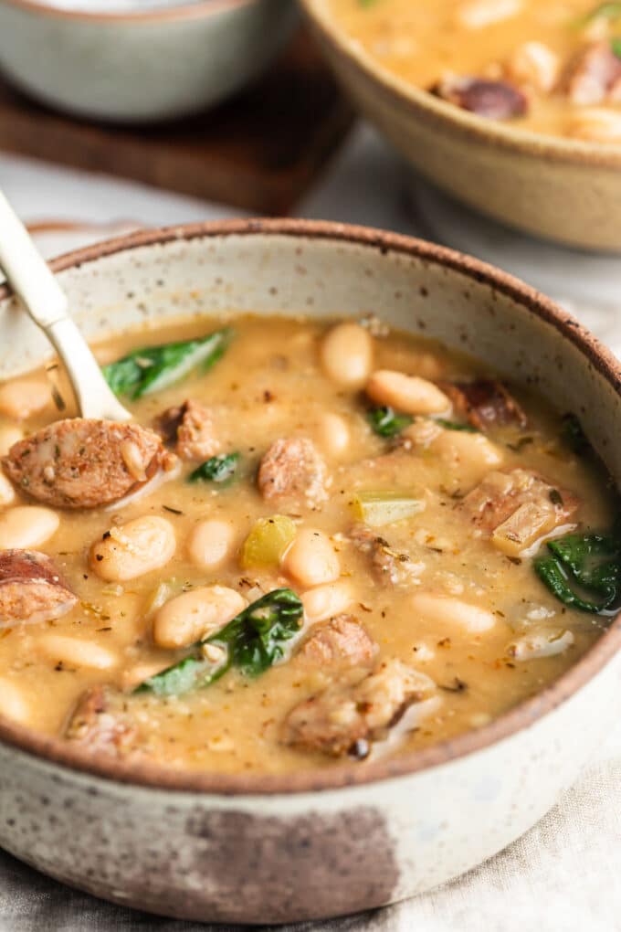 Easy Sausage and White Bean Soup - The Whole Cook