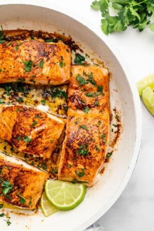Easy Pan Seared Chipotle Lime Salmon - The Whole Cook