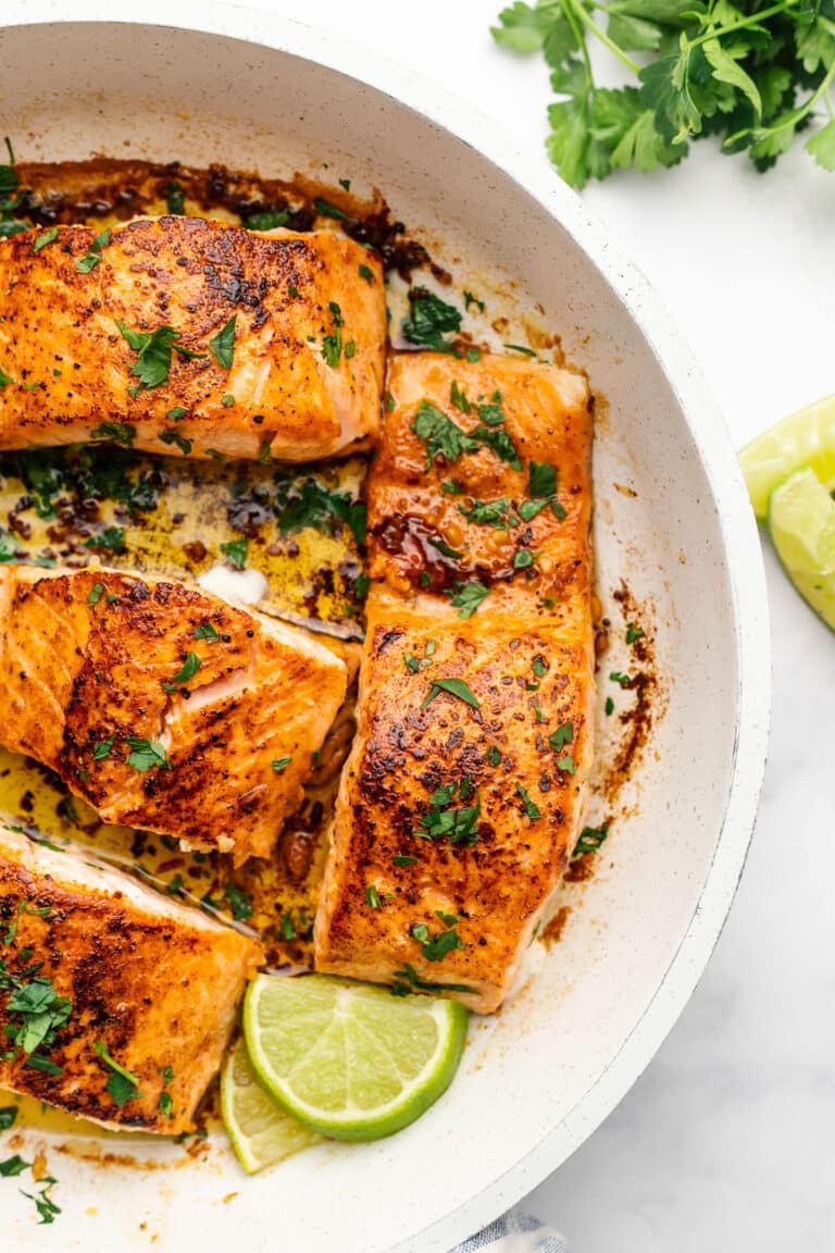 Easy Pan Seared Chipotle Lime Salmon - The Whole Cook