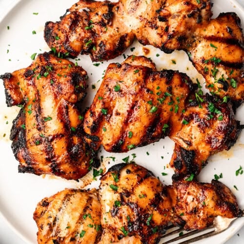 The Best Marinated Grilled Chicken Thighs - The Whole Cook