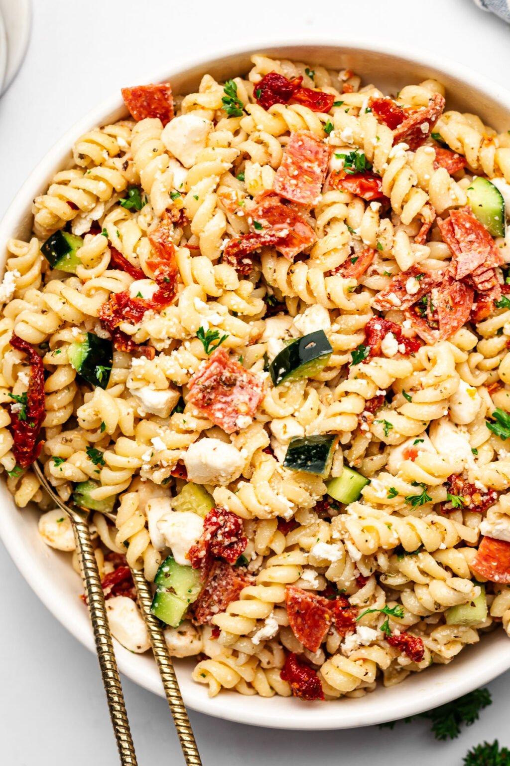 Make Ahead Italian Pasta Salad - The Whole Cook
