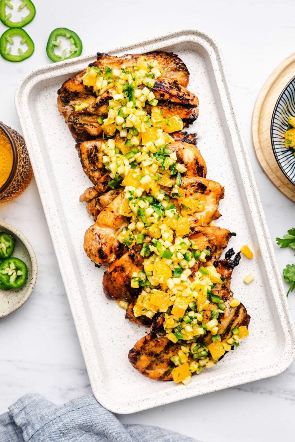 Tropical Salsa Grilled Chicken - The Whole Cook