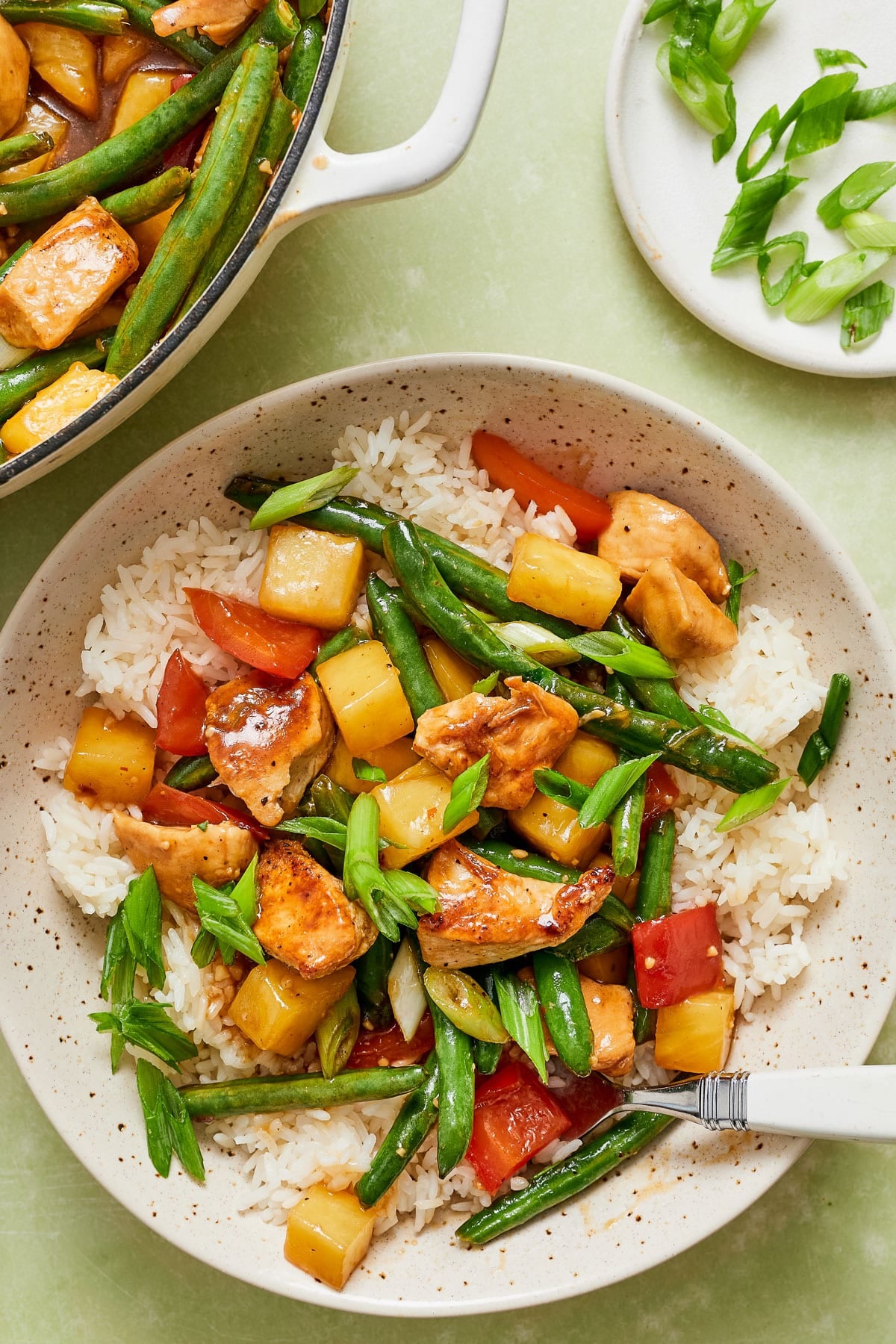 20-Minute Pineapple Chicken and Green Bean Stir Fry - The Whole Cook