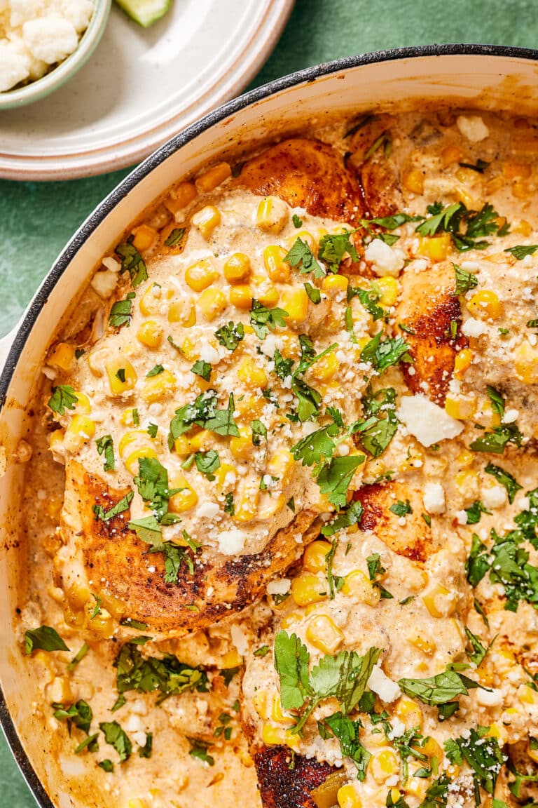 Skillet Street Corn Chicken - The Whole Cook